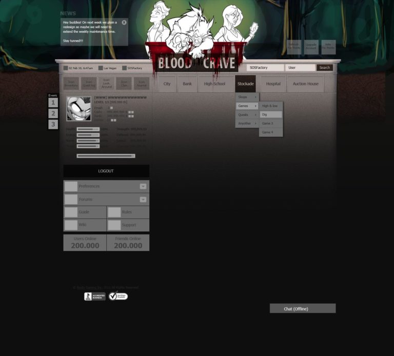 How to create an illustrative gaming website » SOSFactory