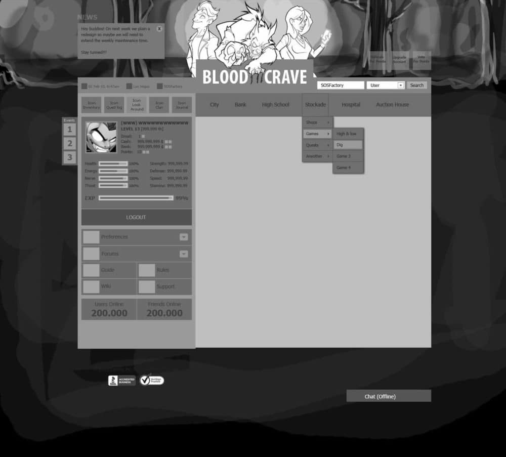 How to create an illustrative gaming website » SOSFactory