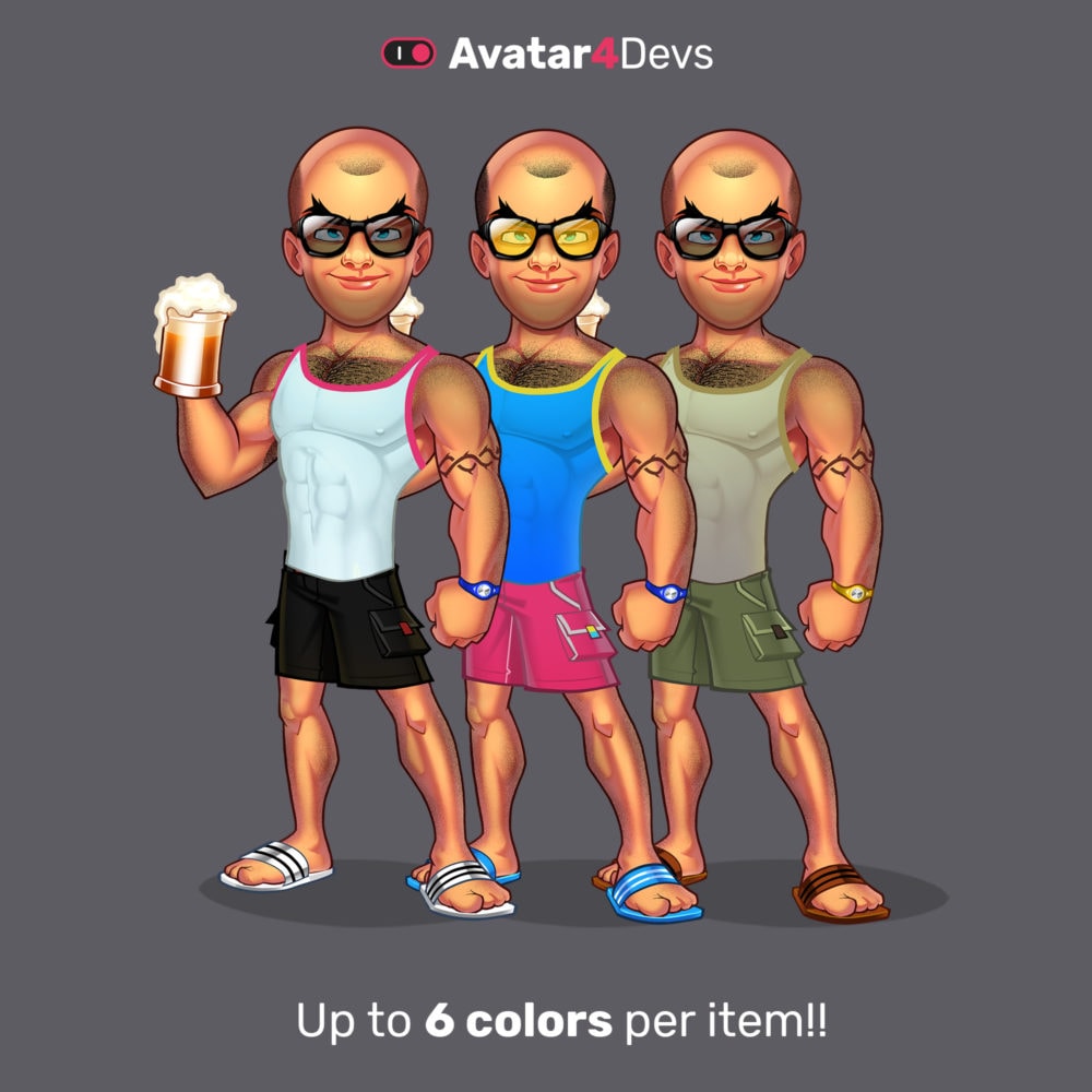 Male Avatar Creator Sets 1-5 » SOSFactory