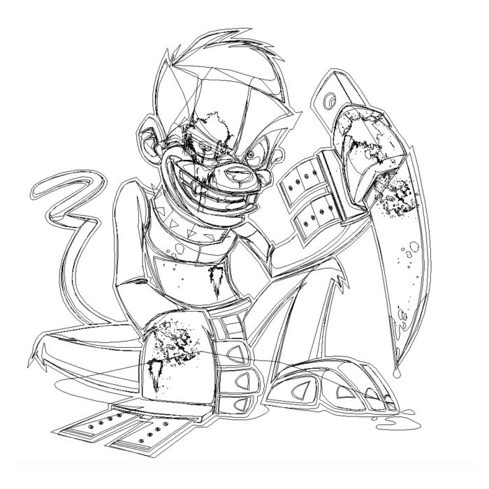 Bloody Monkey Mascot » SOSFactory