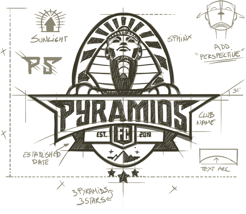 Pyramids Football Logo » SOSFactory