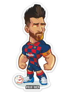 Messi Sticker & Magnet » SOSFactory